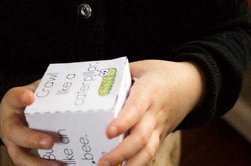 Free Printable Insect Gross Motor Activity for Kids