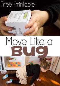 Free Printable Insect Gross Motor Activity for Kids