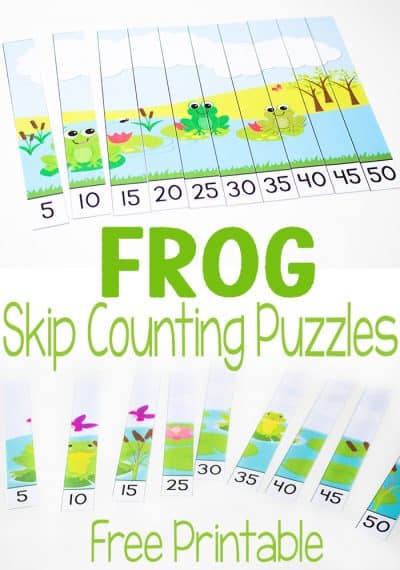 Free Printable Frog Skip Counting Puzzles - Life Over C's