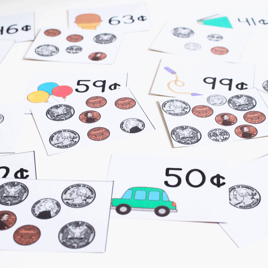 Free Printable Money Game for Kids: Counting Coins