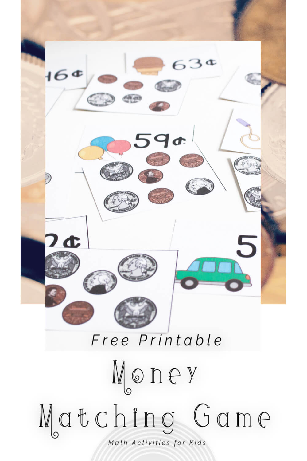 Free Printable Money Game for Kids: Counting Coins