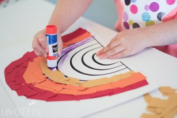 Fun Rainbow Cut and Paste Craft for Kids
