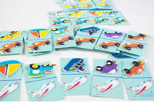 DIY Transportation Dominoes for Matching Practice - Life Over C's