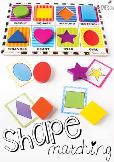 Free Printable Shape Matching Cards & Puzzle Activity
