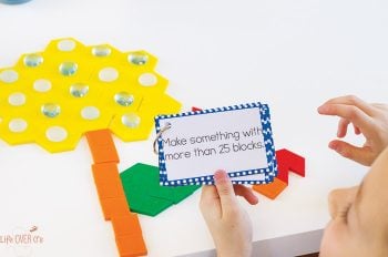 Pattern Block STEM Challenge Cards Free Printable