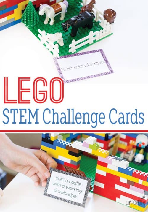 Free Printable LEGO STEM Challenge Cards for Kids