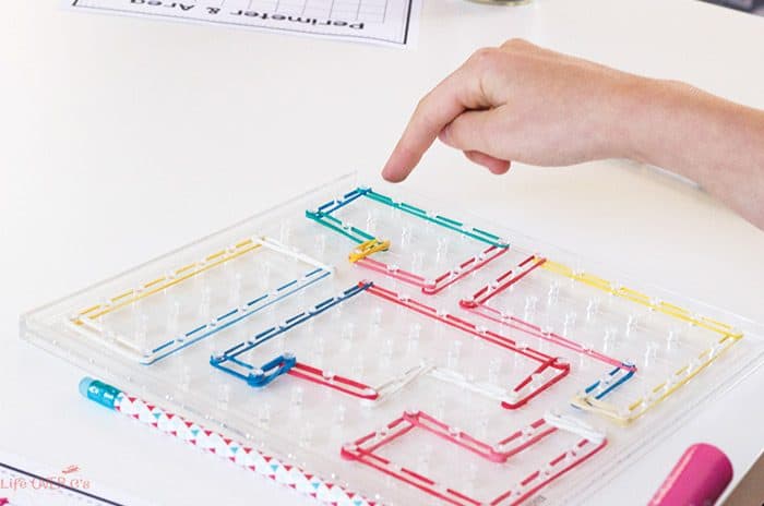 Perimeter and Area Geoboard Exploration - Life Over Cs