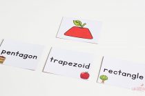 Free Printable Shape Apple Matching Game for Fall - Life Over C's