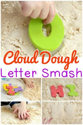 Exciting Cloud Dough Letter Smash Activity