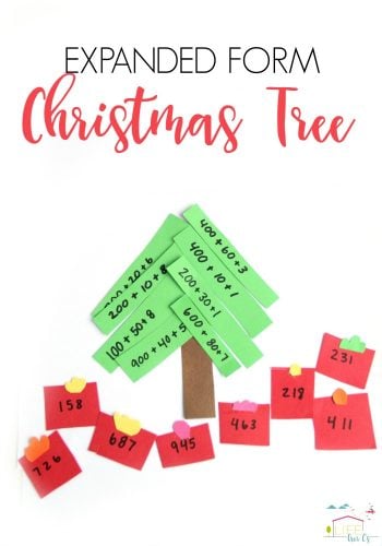 Easy Expanded Form Christmas Tree Activity - Life Over C's