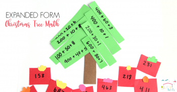 Easy Expanded Form Christmas Tree Activity - Life Over C's