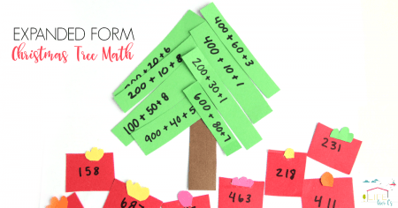 Easy Expanded Form Christmas Tree Activity - Life Over C's