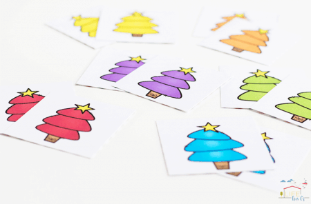 Free Printable Christmas Tree Matching Activities for Kids