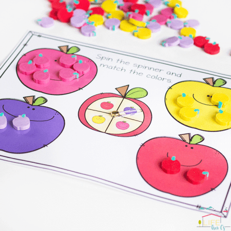 Free Printable Apple Mini Eraser Math Activity Pack