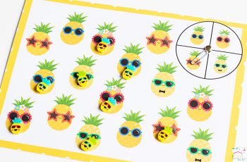 Free Printable Pineapple Mini Eraser Math Activity Pack