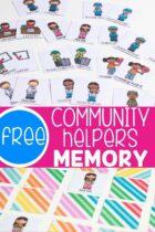 Community Helpers Matching Game for Preschoolers - Life Over C's