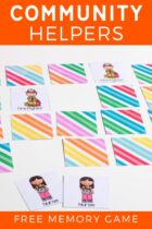 Community Helpers Matching Game for Preschoolers - Life Over C's