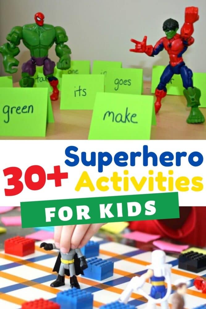 30+ Kindergarten and Preschool Superhero Theme Activities