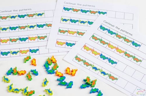 Free Printable Dinosaur Mini Eraser Math Activity Pack