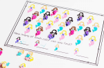 Free Printable Mermaid Mini Eraser Math Activity Pack