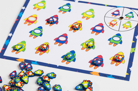 Free Printable Rocket Mini Eraser Math Activity Pack