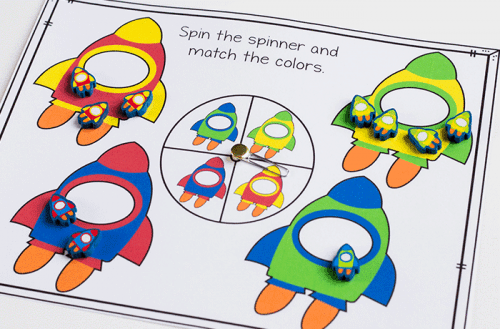 Free Printable Rocket Mini Eraser Math Activity Pack