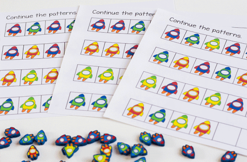 Free Printable Rocket Mini Eraser Math Activity Pack