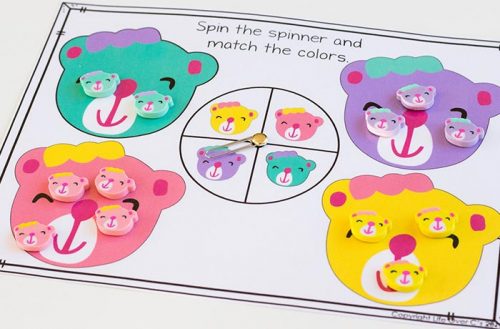 Free Printable Bear Mini Eraser Math Activity Pack