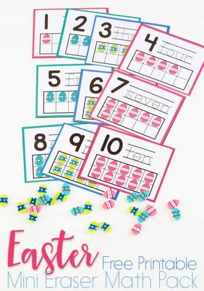 Free Printable Easter Egg Mini Eraser Math Activity Pack