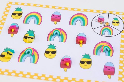 Free Printable Spring Mini Eraser Math Pack for Preschool