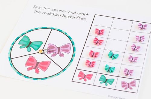 Free Printable Butterfly Mini Eraser Math Activity Pack