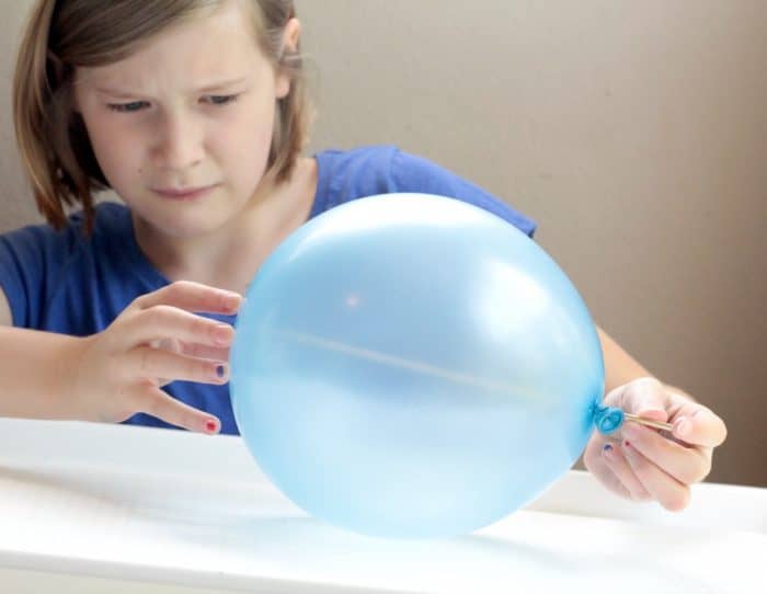 Fun Balloon Skewer Science Experiment for Kids