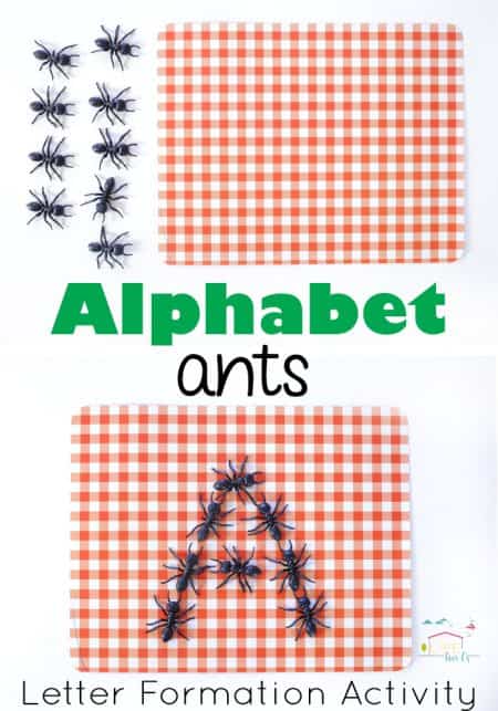Easy Alphabet Ants Letter Formation Activity for Kids