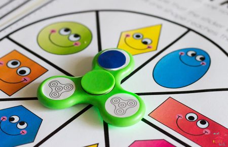 Free Printable Fidget Spinner 2D Shape Graph Activity