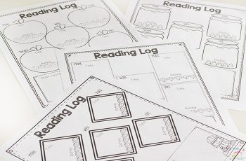 Free Printable Themed Reading Logs for Kids