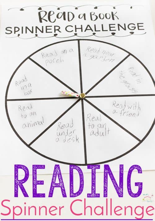 Free Printable Spinner Reading Challenge Sheets