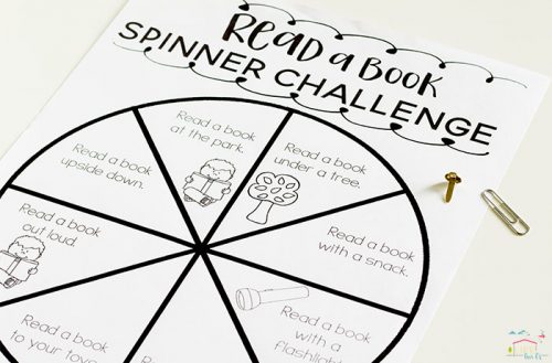 Free Printable Spinner Reading Challenge Sheets