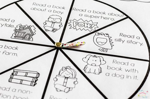 Free Printable Spinner Reading Challenge Sheets