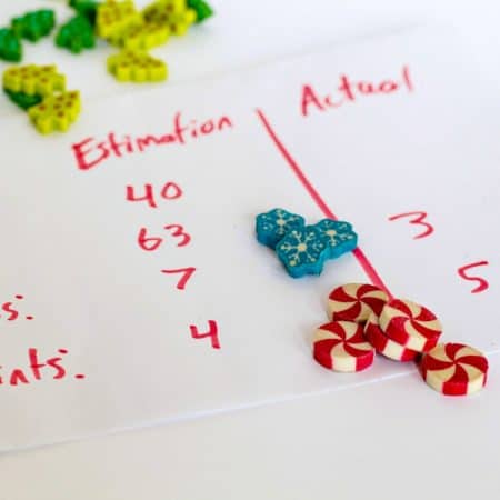 Easy Christmas Mini Eraser Estimation Game - Life Over C's