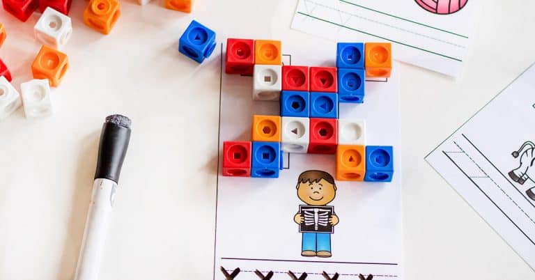 Free Printable Lowercase Alphabet Snap Cube Mats