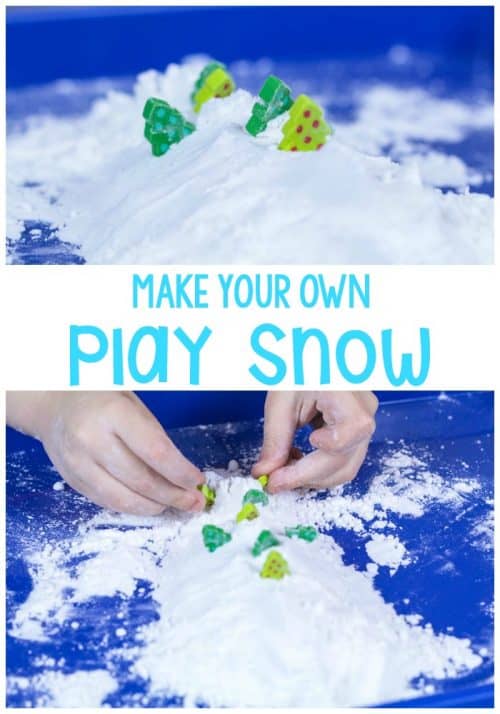 Easy DIY Play Snow Recipe for Kids - Life Over C's