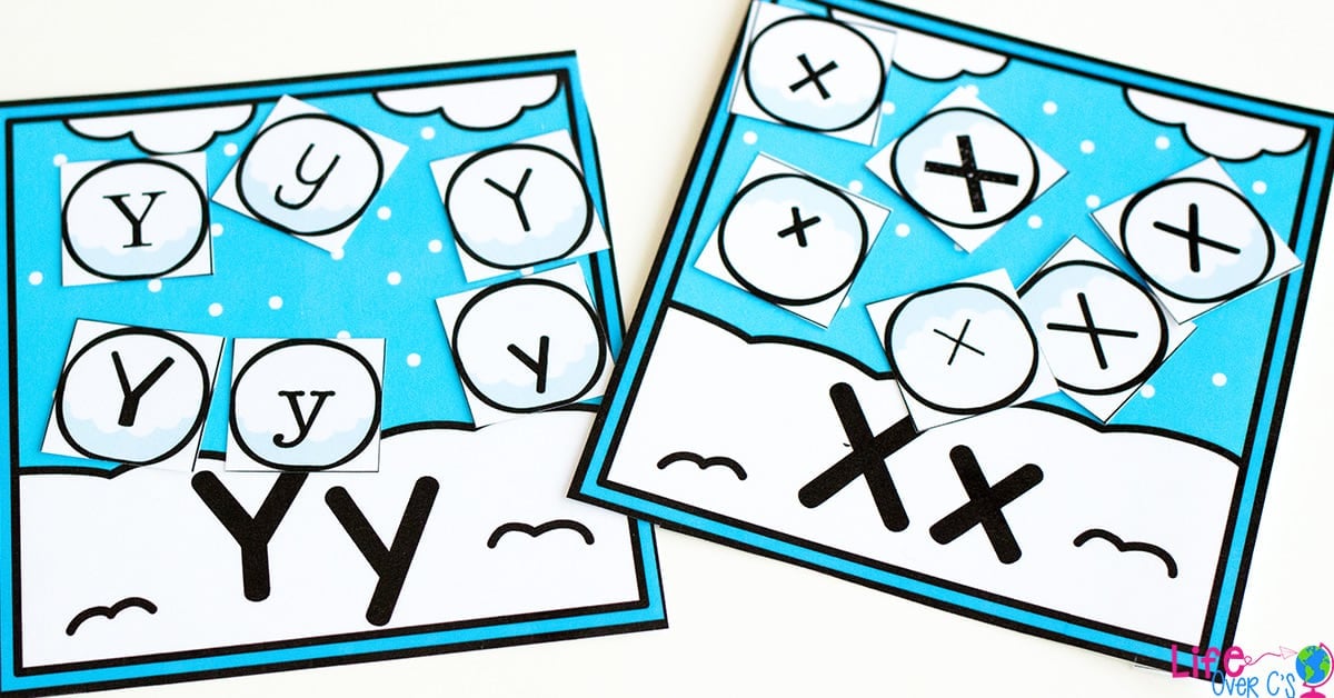 Free Printable Simple Snowball Alphabet Sorting Activity