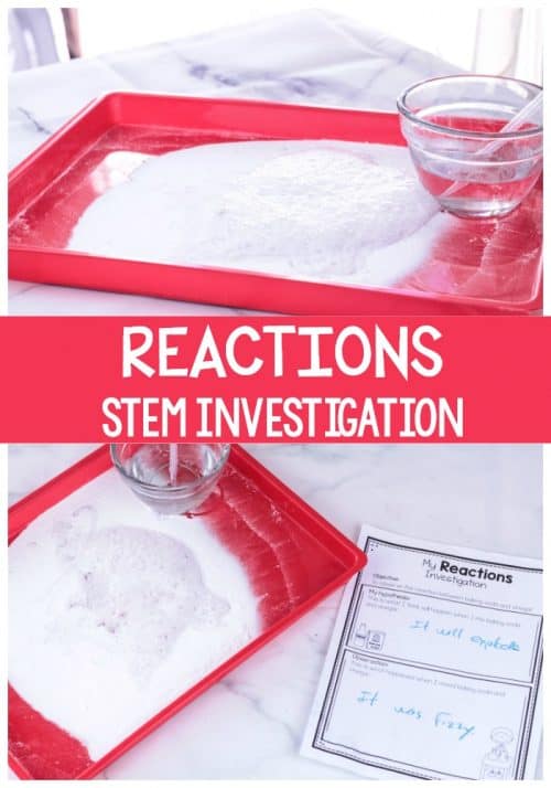 Fun Baking Soda and Vinegar Science Experiment + Printable