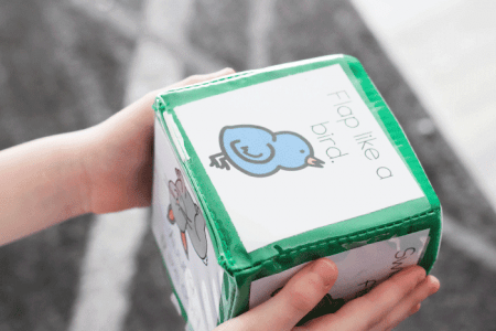 Free Printable Pet Theme Gross Motor Brain Break Dice
