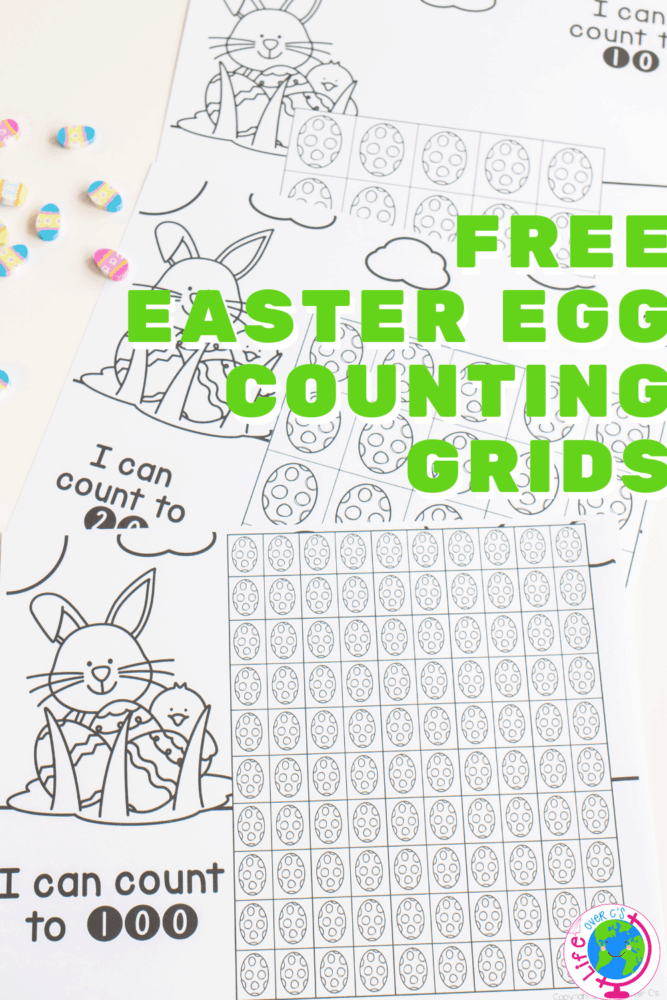 Free Printable Easter Math Game for Kids
