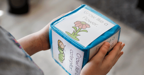 Free Printable Spring Themed Brain Break Dice