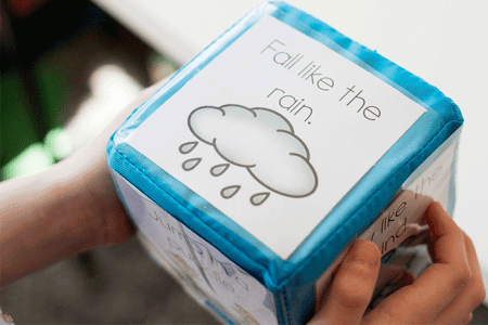 Printable Spring Themed Brain Break Dice - Life Over C's