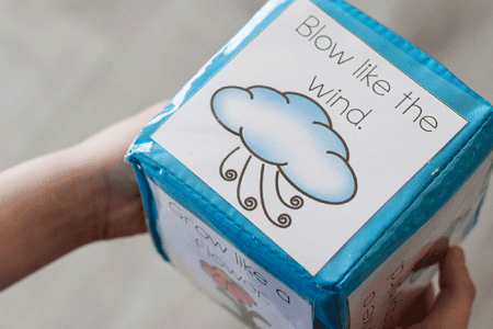 Printable Spring Themed Brain Break Dice - Life Over C's