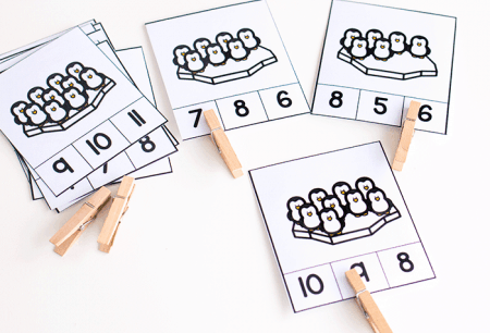 3 Winter Math Activities: Counting To 10 and Picture Matching - Life ...