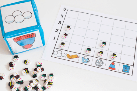 3 Free Printable Winter Graphing Activities for Kids